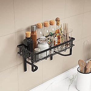 BriCabel Over The Toilet Storage - Bathroom Organizer Above Toilet Storage Shelf, Multifunctional Space Saver Countertop Metal Rack (1-Tier)