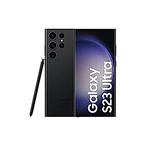 SAMSUNG Galaxy S23 Ultra 5G SM-S918B/DS 256GB 12GB RAM, 200 MP Camera, Factory Unlocked, NGP Wireless Charger Included – Phantom Black