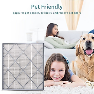 HE401 Filter Replacement for Shark Air Purifier 4-Fan Models, H13 True HEPA Filter Replacement Compatible With Shark HE401 HE402 HE405 HE400, HE4FKPET HE4FKPRO HE4FKBAS 100356-chn-1 Filter, 2 Pack