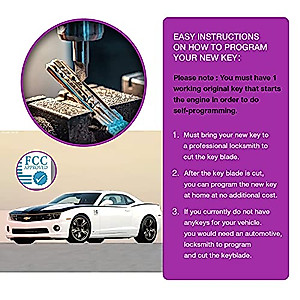 1 Replaceable keyless Entry Remote Key Control flip fit 2011-2016 Chevy Cruze 2010-2017 Chevy Equinox Camaro Malibu Replacement for FCCID: OHT01060512