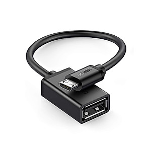 UGREEN Micro USB 2.0 OTG Cable On The Go Adapter Male Micro USB to Female USB Compatible with Samsung Phone S7 S6 Edge S4 S3 LG G4 Controller Android Windows Smartphone Tablets 4 Inch Black