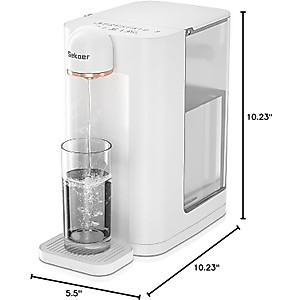 Sekaer Instant Hot Water Dispenser, 3L/106 Oz Electric Tea Kettle, Large Water Boiler Maker, 3s Quick Heating and 5 Variable Presets Temperatures, with Child Locks & Night Lights, SKE-2000