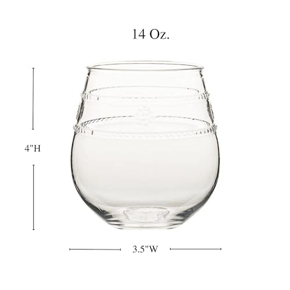 Juliska Isabella Acrylic Stemless Glass