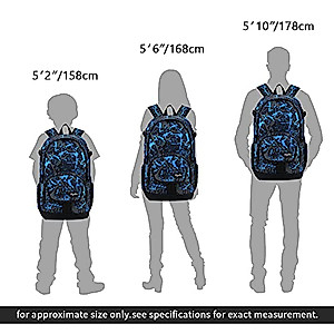rickyh style School Backpack, Travel Bag for Men & Women, Lightweight College Back Pack with Laptop Compartmen…