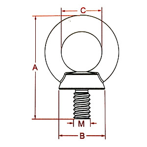 US STAINLESS Stainless Steel 316 Lifting Eye Bolt 10mm M10 Marine Grade Heavy Duty