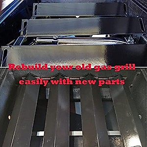 SUONA 16 1/2 Inch Grill Parts for Smoke Hollow PS9900 PS9500 BBQ Grillware GGPL-2100 Heat Tent Replacement for Charbroil 463714514 463724514 Heat Shield Plates for Uniflame GBC976W 3-Pack ST-14-3