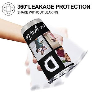 Personalized Picture Travel Tumbler for Dad Gift on Father's Day from Daughter Son Custom Coffee Mug Cup