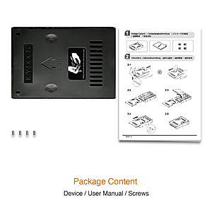 ICY DOCK 2.5 inch to 3.5 inch SATA HDD & SSD Mounting Kit for Internal 3.5" Drive Bay with Removable Cover | EZConvert Lite MB882SP-1S-2B