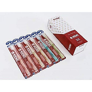 [KENT] CLASSIC Medium Head Extra Soft Toothbrush, Sensitive Teeth & Gums for Adults & Teens - (Set of 6)