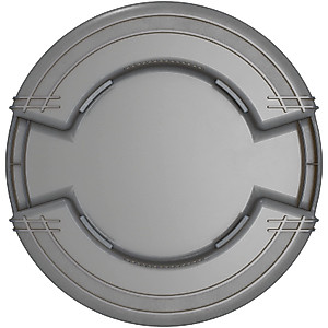 SPARTA Bronco Trash Can, Round Waste Container (Lids Sold Separately), Polyethylene, 20 Gallons, Gray, (Pack of 6)