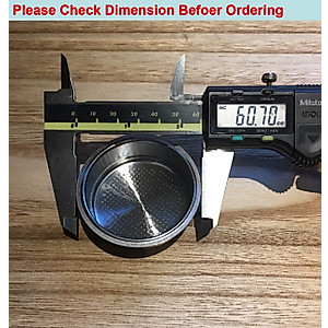 Joytata 51mm Pressurized Filter Basket Stainless Steel Dual Wall Portafilter Basket Double Wall Espresso Basket Double Filter Basket Replacement Fits Delonghi Breville Mr Coffee Espresso Machine-2 Cup