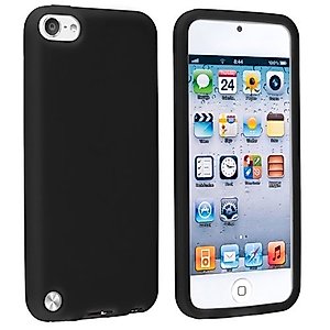 Touch 6 Case / Touch 5 Case, [Black] Soft Rubber TPU Gel Anti Slip Slim Grip Cover Case for iPod Touch 7 ( 7th Generation) and Compatible with iPod Touch 6 (6th Generation)