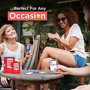 Never Have I Ever Card Game - Expansion Pack One, The Ultimate Adult Party Game Starter Pack, Spice Up Your Next Game Night, Pregame, or Icebreaker, Includes Wild and Hilarious Prompts, Ages 17+