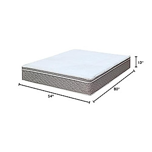 Nutan, 10-Inch Meduim Plush Eurotop Pillowtop Innerspring Mattress, Full XL