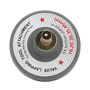 Valve Lapping Tool Kit, valve lapping tool and compound kit with 5 Suction Plates 1000rpm to 1250rpm Working Speed valve grinding Compound Valve Lap Tool Attachment Kit for Motorc