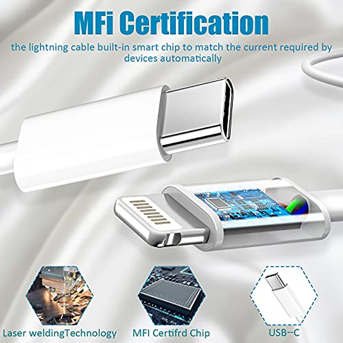 iPhone 14 13 12 11 Fast Charger [MFi Certified],10FT Long Fast Charging Lightning Cable with 20W USB C Charger Block for iPhone 14/14 Pro Max/13/13 Pro Max/12/12 Pro Max/11/11Pro/XS/Max/XR/X,iPad