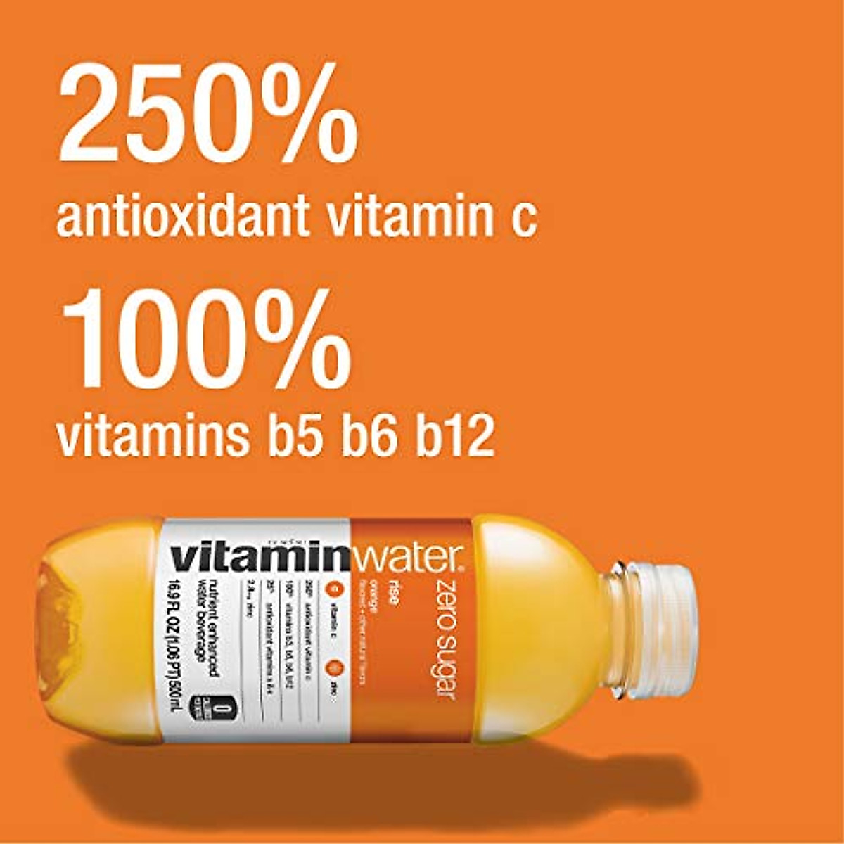 Vitaminwater Zero Rise Water, 16.9 Fl Oz (pack of 6)