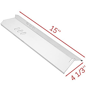 B0212-040 55-24-198 Heat Plates Grill Replacement Parts for RevoAce Grill Parts GBC1793W GBC1705WV GBC1706W Heat Tents Blue Rhino GBC1932L Heat Plates Grill Accessories 3 Burner Grill Parts 3 Pieces