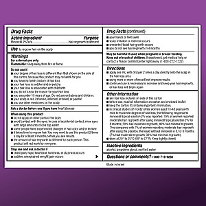 Amazon Basic Care Minoxidil Topical Solution USP, 2% Hair Regrowth Treatment for Women, 3-Month Supply, Unscented, 2 fl oz (Pack of 3)