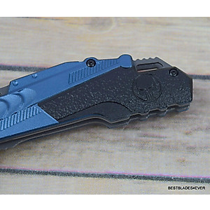 Tactical Open Folding Pocket Knife With Clip Outdoor Survival Hunting Knife for Camping by Survival Steel