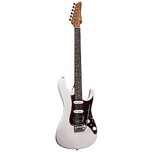 Ibanez AZ2204N Prestige 6-String Electric Guitar (Antique White Blonde, Right-Handed) with Case