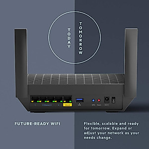 Linksys Mesh Wifi 6 Router, Dual-Band, 1,700 Sq. ft Coverage, 25+ Devices, Supports Guest WiFi, Parent Control, Speeds up to (AX1500) 1.5Gbps - MR7310