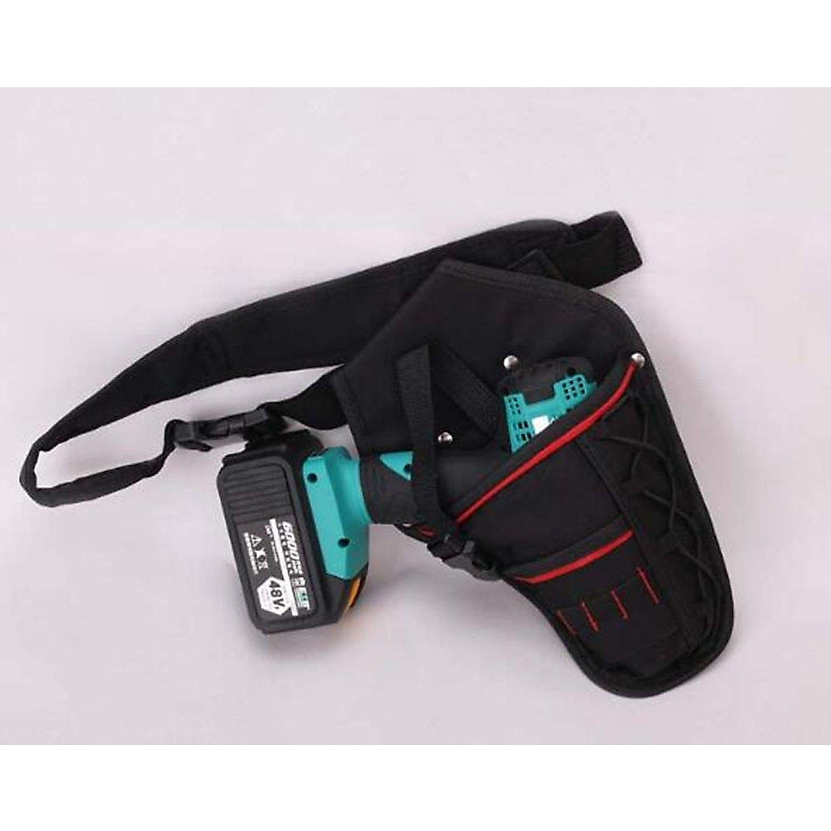 Bioristar Heavy-Duty Impact Driver Holster Specialist Driver Tool Bag Drill Holster Accessory Pockets for Tool and Bit Storage