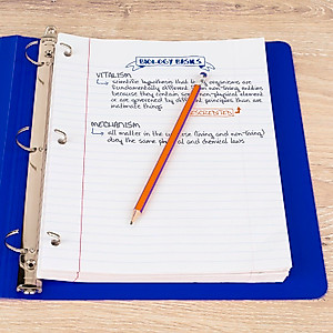 Mead Loose Leaf Paper, Wide Ruled, 200 Sheets, Standard 10-1/2" x 8", Lined Filler Paper, 3 Hole Punched for 3 Ring Binder, Writing & Office Paper, College, K-12 or Homeschool, 1 Pack (15200) , White