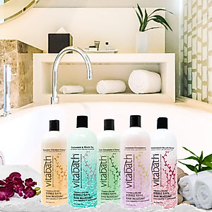 Vitabath Heavenly Coconut Crème Bubble Bath Rich Foaming Bubbly Soak & Relaxing Aromatherapy Moisturizing & Nourishing Indulgent Suds for Women & Men All Skin Types - 33.8 fl oz