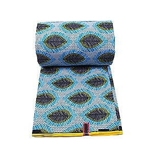African Fabric 6 Yards BintaRealwax 100% Polyester Ankara Fabric for Party Dress 6198