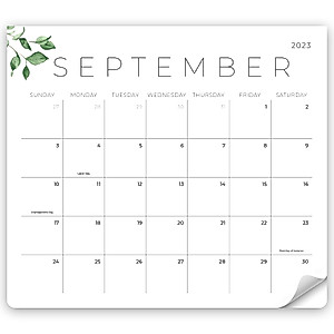 Beautiful 2023 Magnetic Fridge Calendar - Runs Until July 2024 - The Perfect Monthly Calendar With Greenery Designs for Easy Organizing