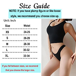 Bolivelan Womens Mid-Rise Seamless Thongs Comfy Underwear G-Strings Panties (Nude,US4)