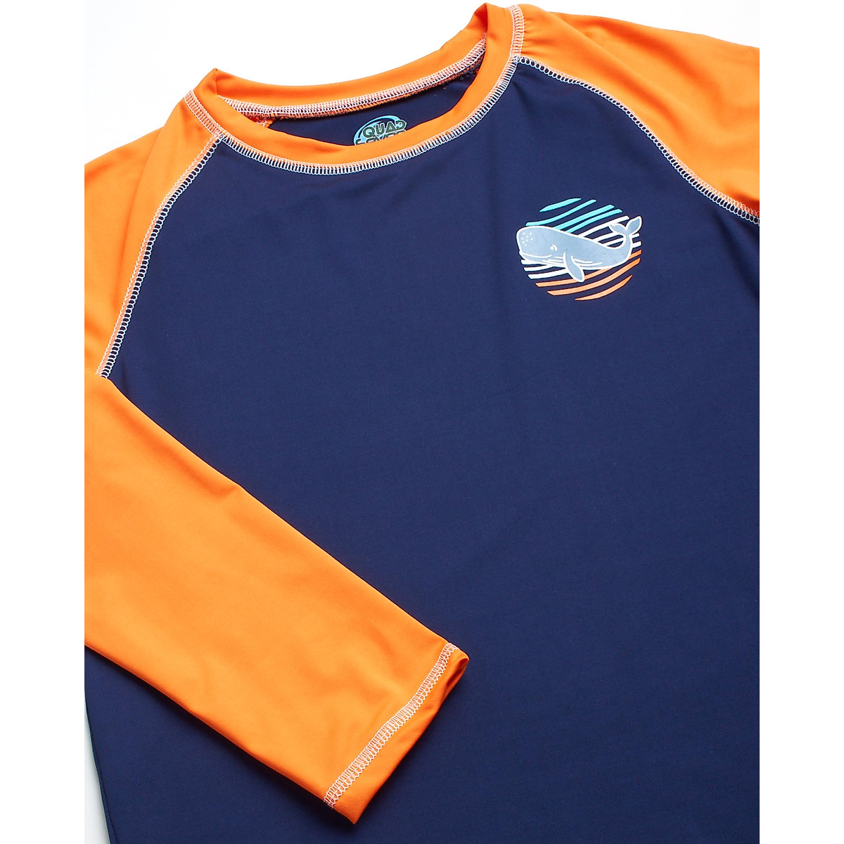 Quad Seven Little Boys' Rash Guard Swim Set - 3 Piece Bathing Suit Trunks and Rash Guard Shirt (2T-7), Size 2 Toddler, GreenNavy Palm Trees