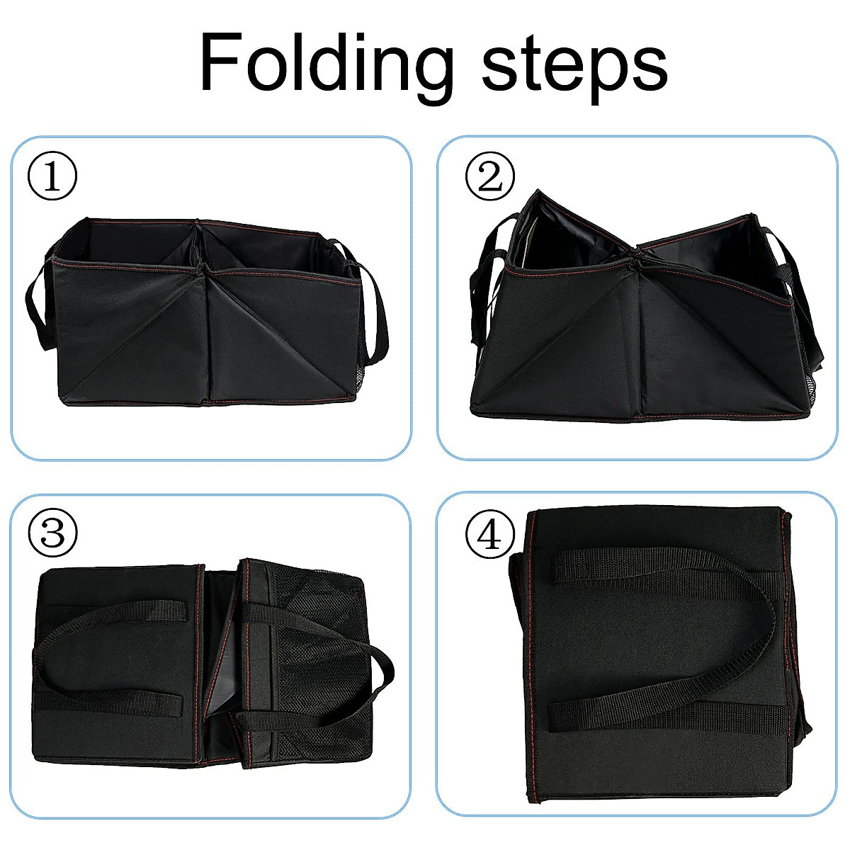 FORCTIBULL Car Seat Organizer with Cup Holders, Car Organizer for Front Seat Backseat, Car Storage Organizer for Adults and Kids, Collapsible