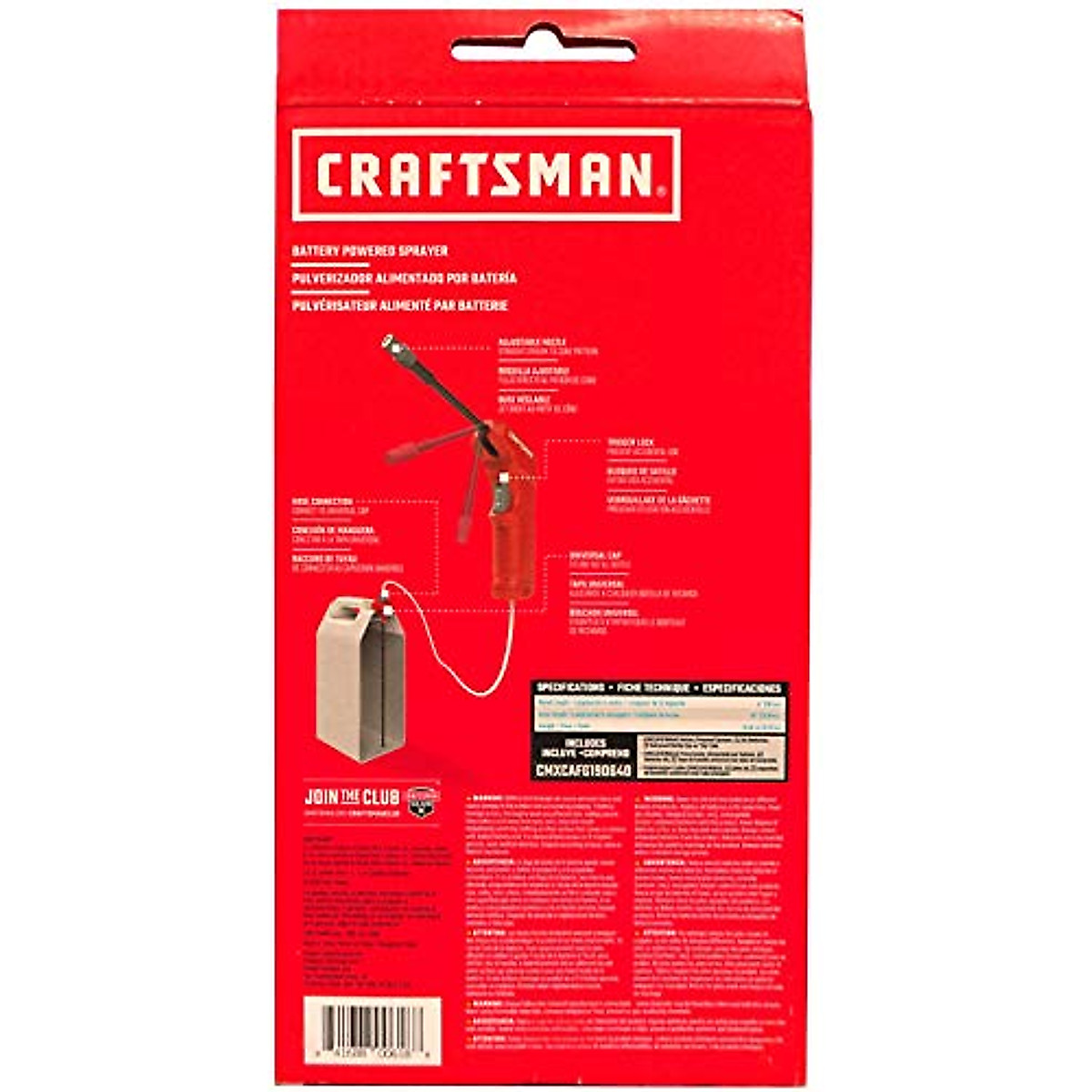 CRAFTSMAN Battery Powered Sprayer Wand (CMXCAFG190640)