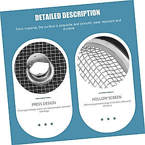Hemobllo 2pcs Filter Net Bath Tub Hair Catcher Kitchen Drain Stopper Sink Drain Cover Kitchen Sink Strainer Floor Drainer Kitchen Sink Take a Bath Filter Screen