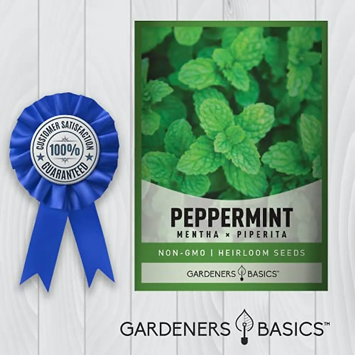 Peppermint Seeds for Planting is A Heirloom, Open-Pollinated, Non-GMO Herb Variety- Great for Indoor and Outdoor Gardening and Herbal Tea Gardens by Gardeners Basics