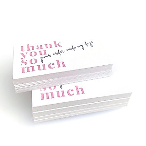 RXBC2011 Thank you for your order Cards Your order made my day Client Appreciation Package Insert for Online business Pack of 100