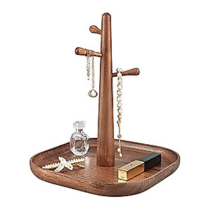 “Generic” C-Joy Wood Handmade Wooden Key Holder, Key Rack for Entryway, Wood Decorative Organizer,Jewelry Key Stand Hanging Organizer,Ideal Gift for Imporatnt Date.