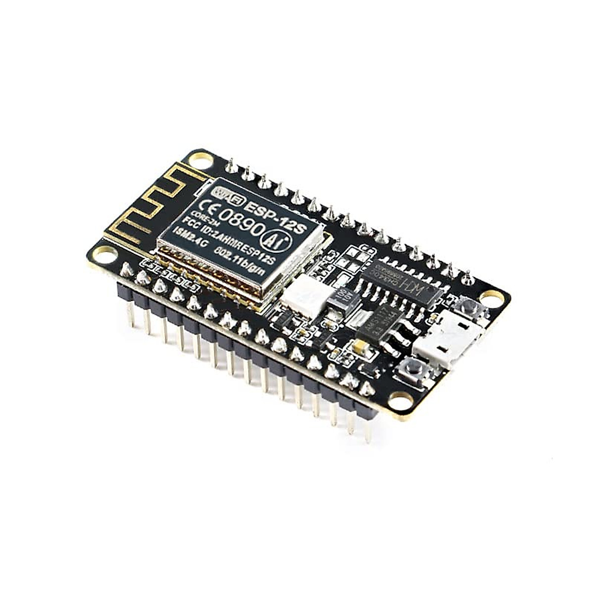 000 JESSINIE 3Pcs ESP-12S NodeMCU Lua WiFi Module Board CH340C Serial Adapter ESP8266WiFi Module IoT Development Board for Smart Home