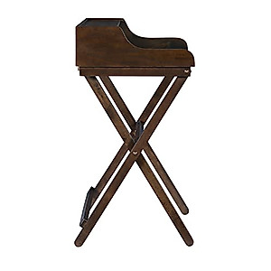 Linon Mable Folding Desk, Walnut