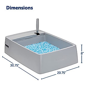 PetSafe Multi-Cat Litter Box - Extra Large, Jumbo Litter Box for Multiple Cats - Giant Litter Pan Includes Large, Ergonomic Scooper - Hidden Waste Compartment - Compatible with All Litter Types