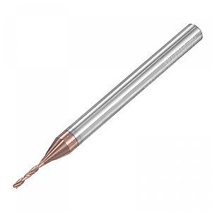 uxcell Twist Drill Bit, 1.25mm Diameter 4mm Shank Titanium Coated Tungsten Carbide Short Length Drill Bit Straight Shank for Stainless Steel Alloy Steel