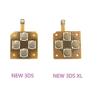 for New 3DS Direction Cross Button Left Keyboard with Flex Cable for Nintendo New 3DS / New 3DS XL LL D-Pad Button Board (New 3DS)