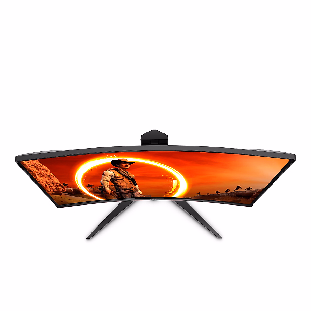 AOC C24G1A 24" Curved Frameless Gaming Monitor, FHD 1920x1080, 1500R, VA, 1ms MPRT, 165Hz (144Hz supported), FreeSync Premium, Height adjustable Black