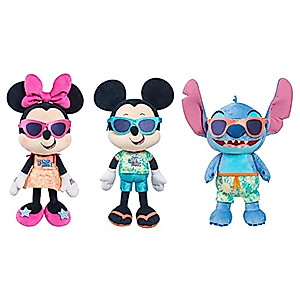 Disney Street Beach Large Plush Minnie Mouse, 19-Inch Stuffed Animal, Officially Licensed Kids Toys for Ages 2 Up, Amazon Exclusive