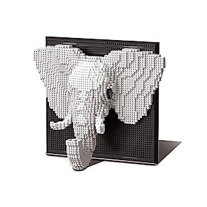 BDYDT Wall Art Elephant Building Blocks Set; A Wall Decor Set for Adults Who Love Creative Hobbies(1625 Pieces) Toys Gifts for Kid and Adult