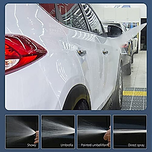 High Pressure Water Spray - Universal Adjus-table Nozzle, 𝖯𝗂𝗌𝗍𝗈𝗅 Grip, Rotating Spray, Washer/Cleaning Tool, Flexible Water Hose, for Cleaning Cars, Garden, Gutter, Window, Flower Beds