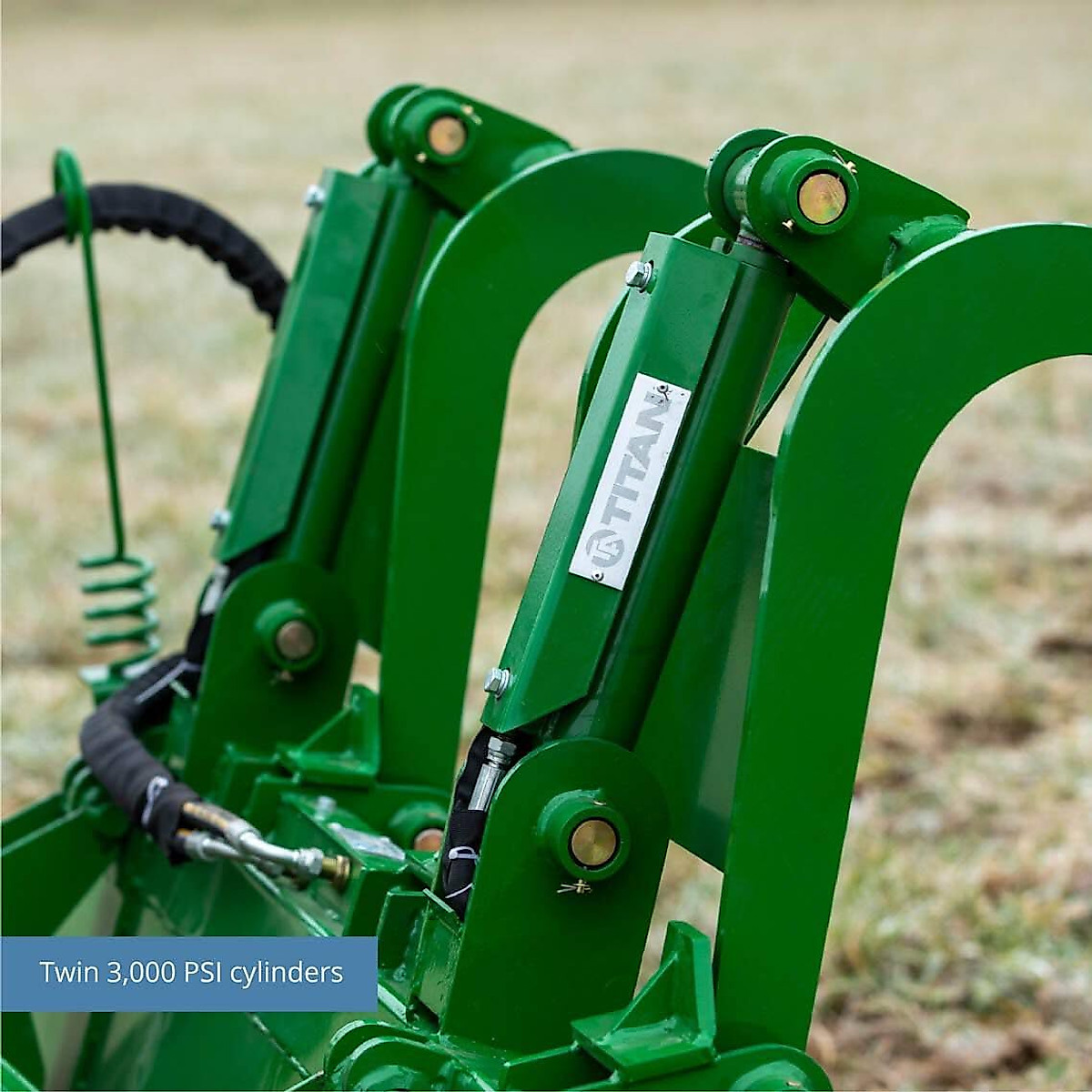 Titan Attachments 60-in Tine Bucket Attachment Fits John Deere Loaders Fits John Deere Loaders, Hook and Pin Connection