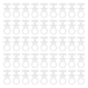 DECHOUS Curtain Glider Hooks 100pcs Plastic Rollerbolt Window Curtain Glider Track Carrier Slide Wheels Rollers Curtain Track Gliders